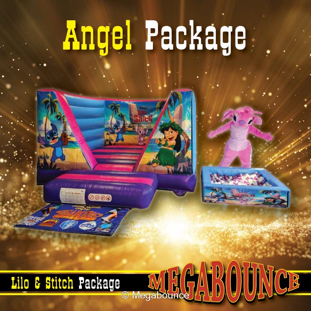 Angel & Stitch Theme Package - Bouncy Castle Hire in Ross-on-wye, Herefordshire, Gloucestershire ...